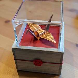 Brass Origami Crane Japan Handmade Metal Craft Christmas Birthday ...