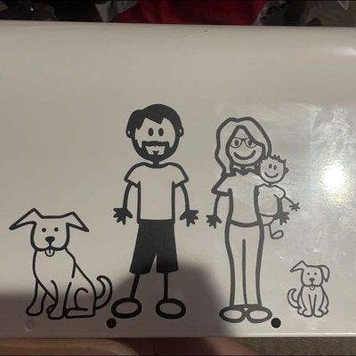 Create Your Own Stick Figure Family Decal/sticker - Etsy