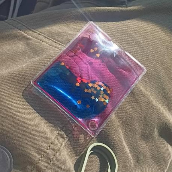 Mini Liquid Motion Sensory Keychain: Fidget Toy Bag Tag - Etsy