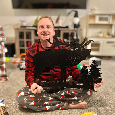 ELK Gun Holder, Hunting, Gun Holder, Hunting Gift for Men, Hunter Gift ...