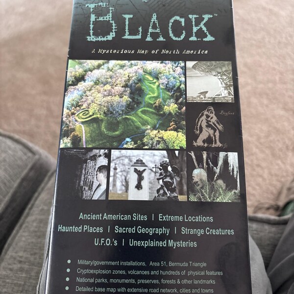 Ohio Map: Ghosts, Cryptids and Ufo's - Etsy