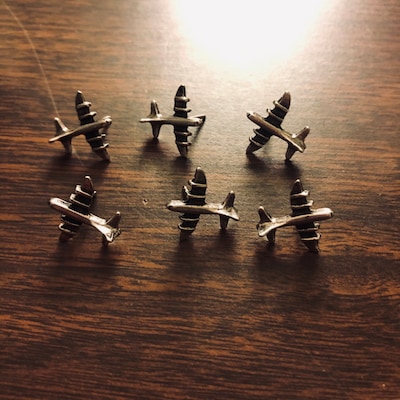 Gold Metal Airplane Push Pins, Airline Plane Pushpin, Howdy Owl Maps ...