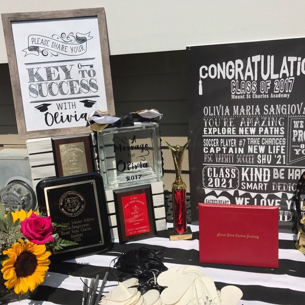 Graduation Advice Sign, Please Share Your Key to Success for the ...