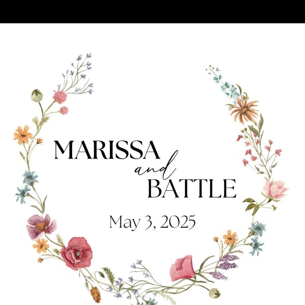 Personalized Wedding Monogram Custom Designed Wedding Logo 2 Initial ...