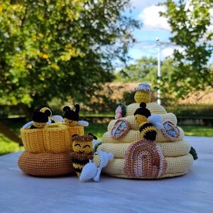 Beehive With Bees Crochet Pattern - Etsy