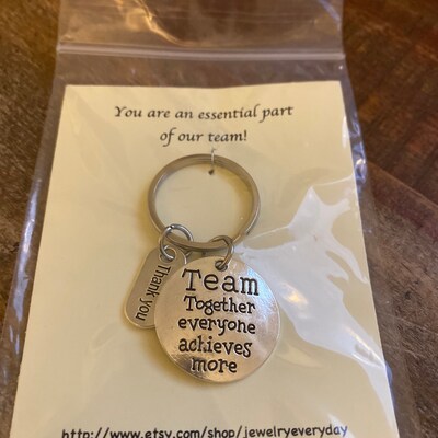 Team Gift Keychain, Employee Appreciation Gift, Employee Gift, Coworker ...