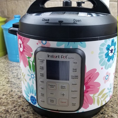 16 Colors Vivid Flowers Colored Background Instant Pot Wrap Instapot ...