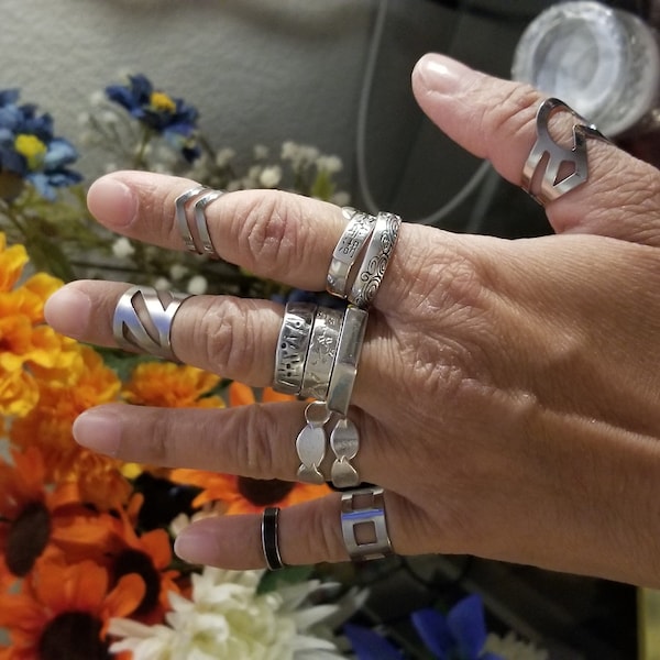 Nut Ring 2 Mm Nut Ring Solid 925 Sterling Silver Bolt Geometric Ring ...