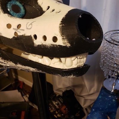 Huge Spotted Hyena Jaws Teeth Fur Suit Fursuit Costume Crafts Mask - Etsy