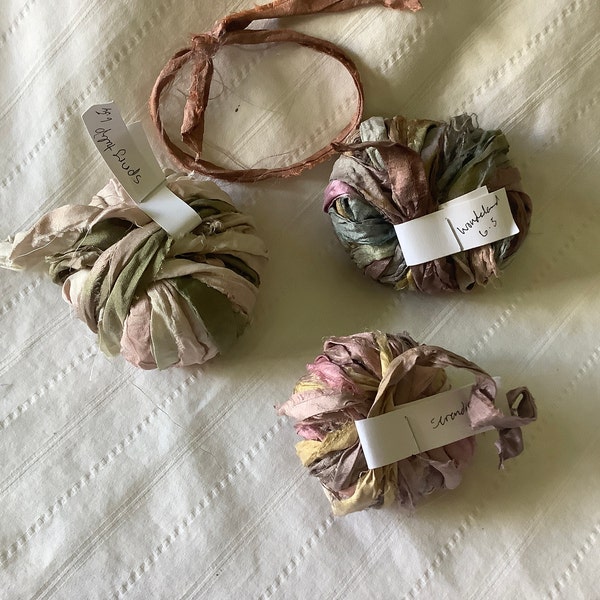 GRITTY Princess 9yd Recycled Silk Ribbon, HAT Ribbon, Artisan Ribbon ...