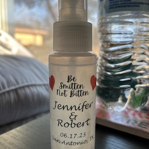 Bulk Wedding Bug Spray Party Favors Bottles Arrive Filled With Label ...