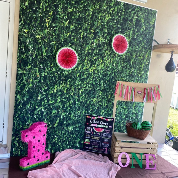 Watermelon Birthday Milestone Chalkboard, Watermelon Birthday Milestone ...