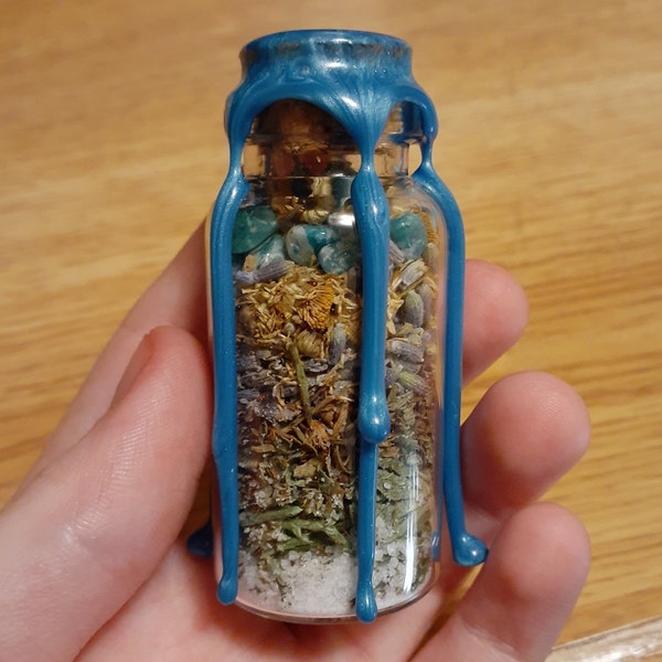 Anti-anxiety Spell Jar | Peace Blessing | Green Witch Intention Jar - Etsy