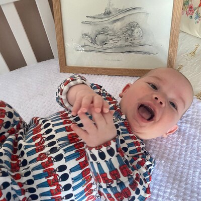 Embryo Art Ivf Painting Embaby Art Hand-painted Nursery Decor Fertility ...