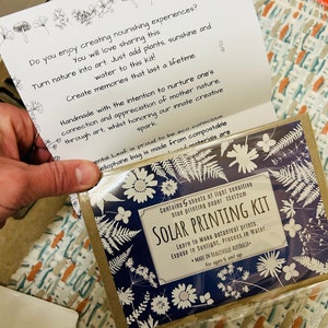 DIY Solar Printing Kit , Craft Kit , Cyanotype , Kit , Solar Printing ...