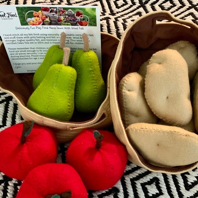 Wool Felt Cupcakes Set Discount Sustainable 100% Wool Felt Wool Food ...