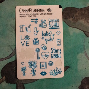 Self Care Marijuana Sticker Weekly Mini Kit RETIRING DESIGN | Etsy