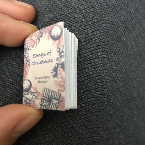 18 Printable Miniature Christmas Books With Pages | Text From Christmas ...