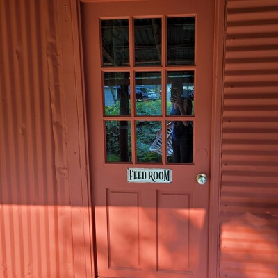 Feed Room Metal Sign Distressed White Rustic Looking - Etsy