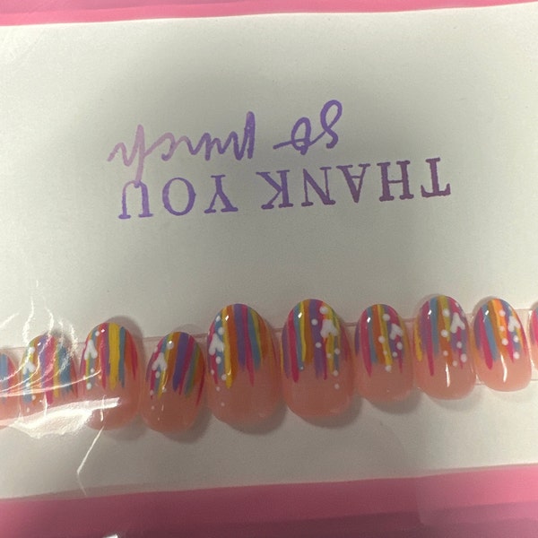 Back to School Press on Nails, School Nails, Pencil Nails, Paper Nails ...