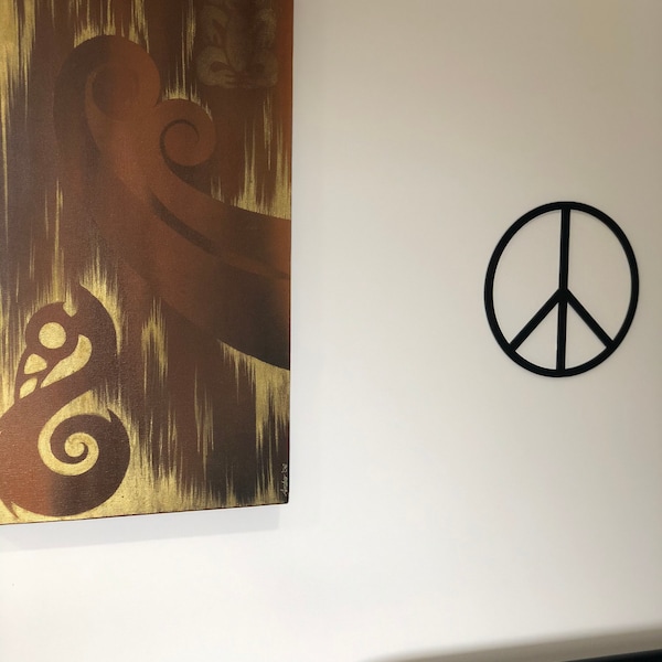 Wall Decor Peace Sign-acrylic - Etsy