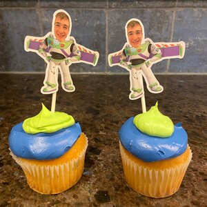 Pilot Custom Face Cupcake Toppers Airlines Pilot Graduation - Etsy