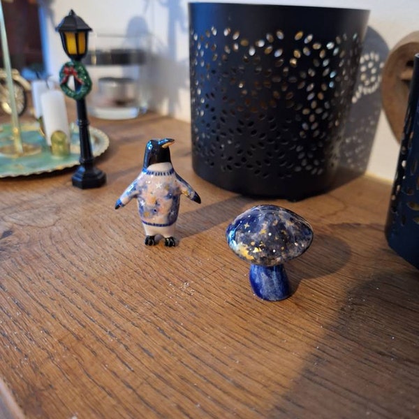 Ceramic Rabbit Figurine. Cute, Handmade Miniature Clay Sculpture Home ...