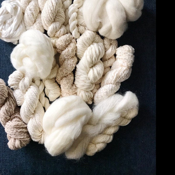 Deluxe Weavers | Dyers Yarn Pack . Natural Undyed Yarns . Crochet ...