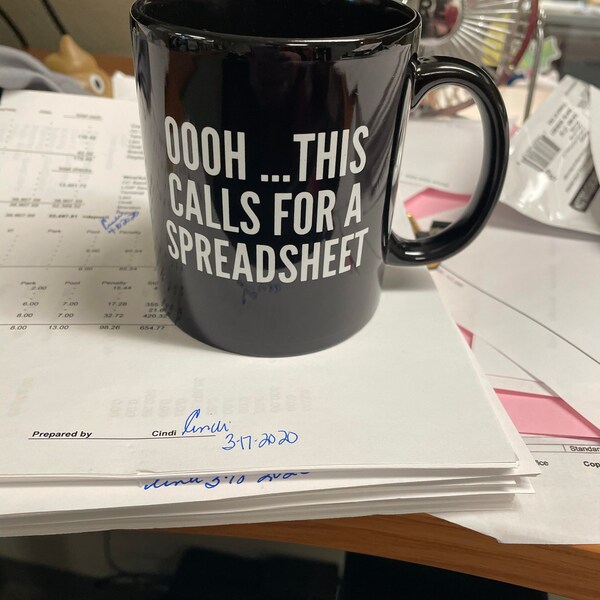 SPREADSHEET QUEEN - I Love Spreadsheets Mug Gift - White - Etsy