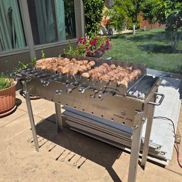 Large Heavy-duty BBQ Grill / MANGAL 11 Ga (3mm) - Etsy