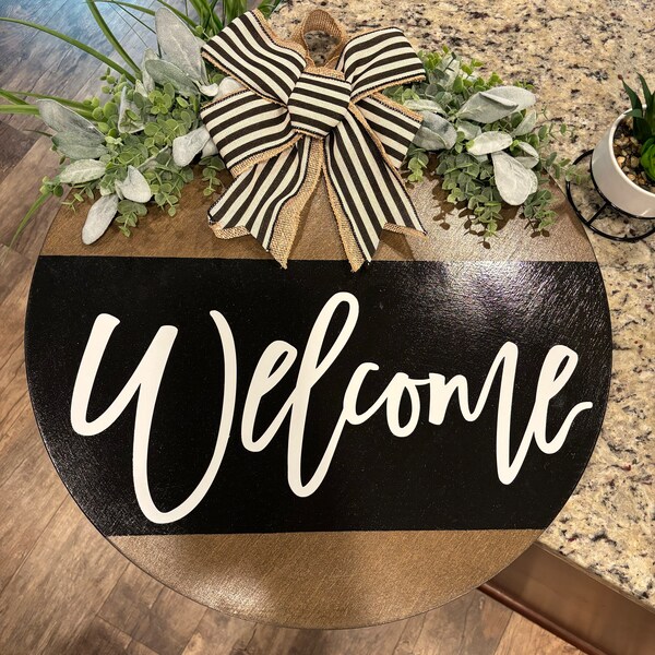 Front Door Decor Front Door Wreath Welcome Sign Front Door Sign Welcome ...