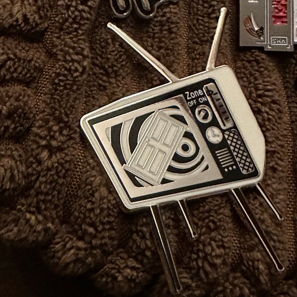 Twilight Zone TV Enamel Pin | Rod Serling Show Series | Eye of the ...