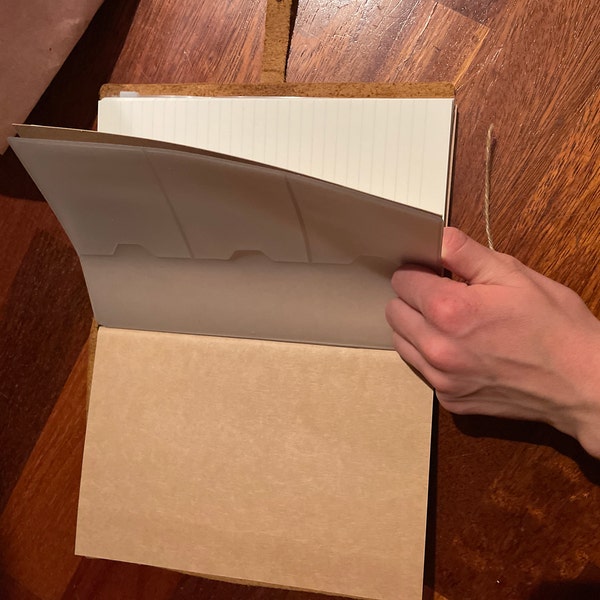 Personalized Refillable Leather Notebook, A6 A5 Leather Notepad, Daily ...