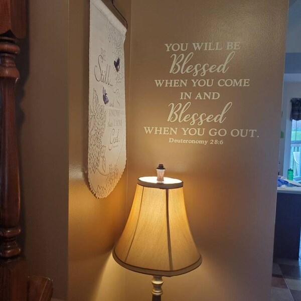 You Will Be Blessed Wall Decal/ Blessed Wall Words / Christian Decal ...