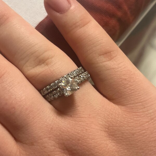 Vintage 14K White Gold Band Ring Size 11.5 Kaynar - Etsy