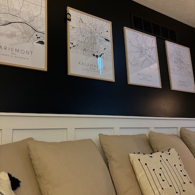 Custom Map Prints Any Location 3 for 2 Offer City Print Any City Map ...