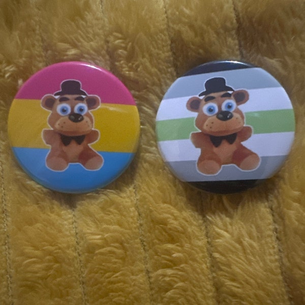 FNAF Five Nights at Freddy’s CUSTOM LGBTQ Pride Flag Pin Button - Etsy