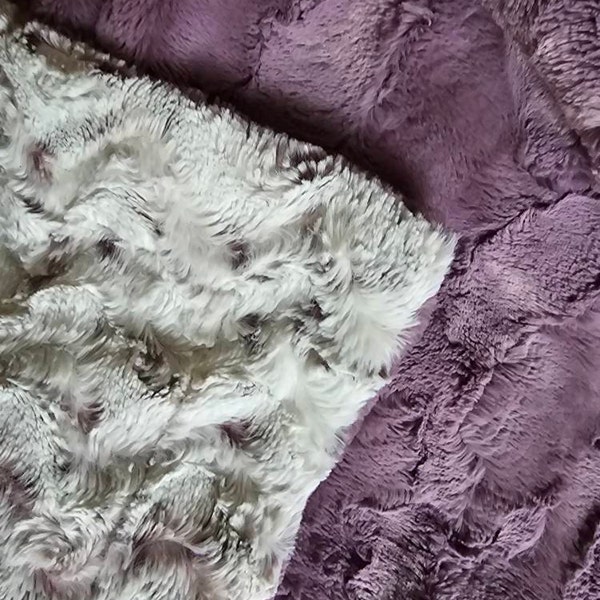 Frosted Lynx Minky Throw Blanket, Christmas Gift, Animal Print Minky ...