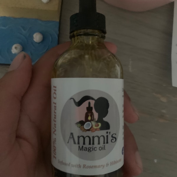 Ammi's 100% Natural Pure Hair Growth Oil With Rosemary & Hibiscus (15 ...