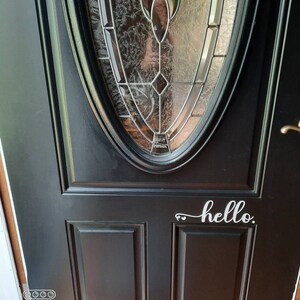 Cursive Hello Heart Vinyl Decal Hello Vinyl Sticker Hello - Etsy