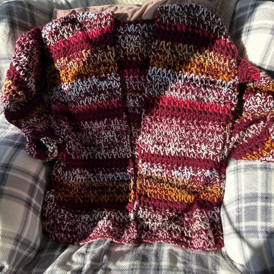 Snuggly Sofa Sweater, Crochet Pattern, English USA and Dutch - Etsy