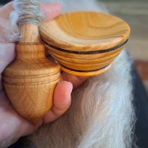 Walnut Wood Spindle Display Stand for Drop and Support Spindles holds ...