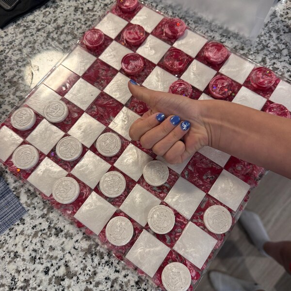 Custom Resin Checker Set 12x12 - Etsy
