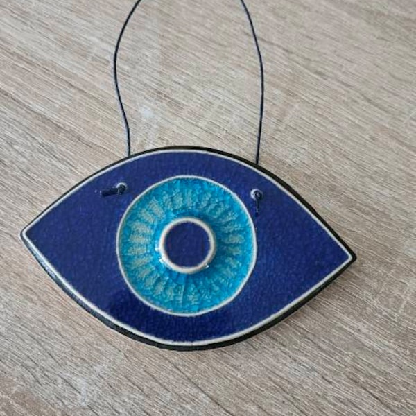 Ceramic Evil Eye, Protection Amulet, Wall Hanging Eye, Evil Eye ...