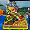 Monster Truck Cake Kit / Big Truck Crushing Cars Birthday / DIY Easy ...