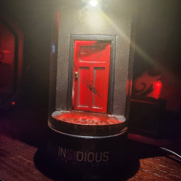 Glass Dome / Cube LED - Inspired the Insidious Red Door Diorama Scene ...