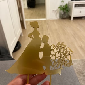Wedding Cake Topper Holding Hands With Muslim Bride With Hijab - Etsy