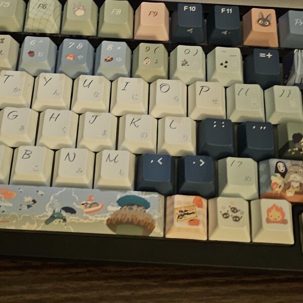 Ghibli Kiki Anime Japanese Style Keycap 140 Set | PBT Custom & Handmade ...