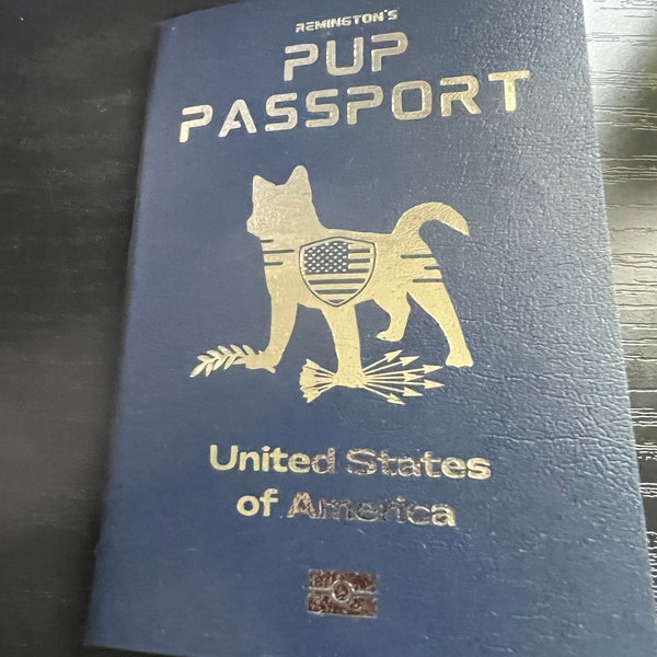 Remington's Pup Memory Passport - Etsy