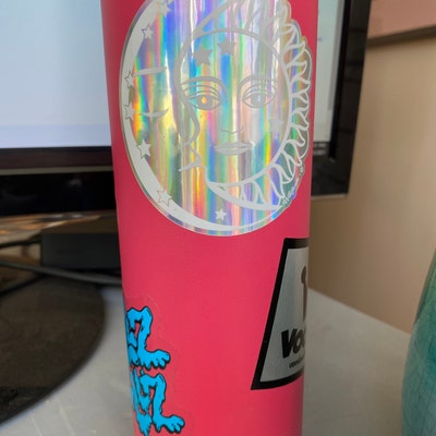 Sun & Moon Sticker Aesthetic Stickers Holographic Vinyl Mystical ...